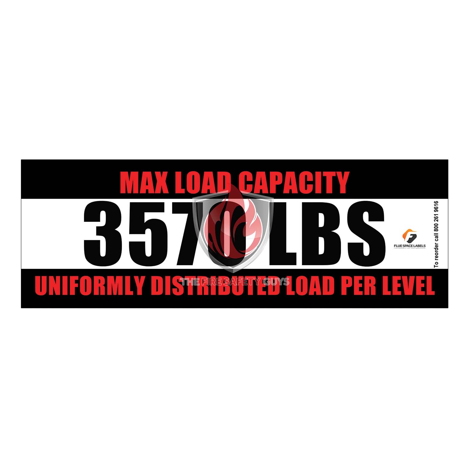 Weight Capacity Labels - The Fire Safety Guys