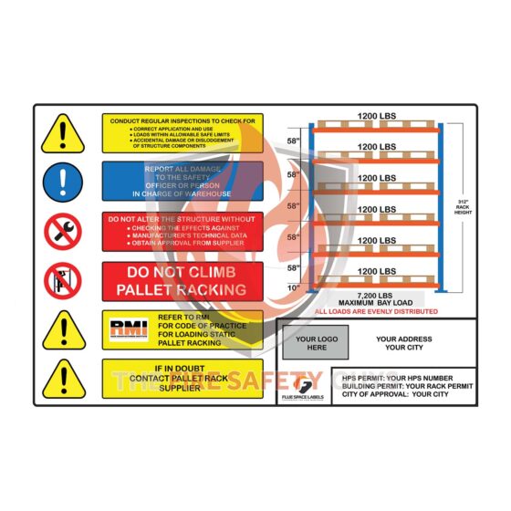 Weight Capacity Signs - The Fire Safety Guys