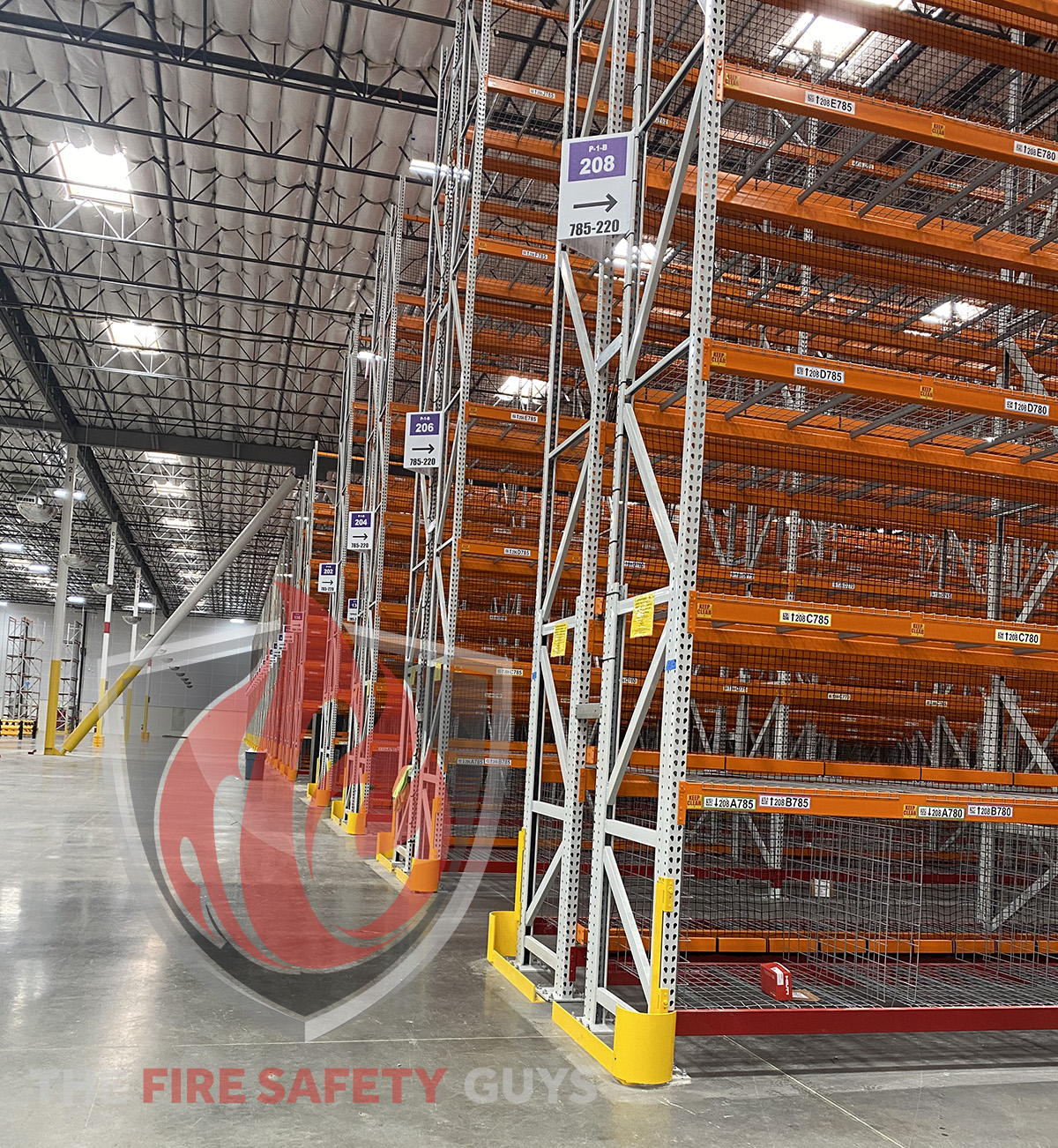 3"x3" Flue Space Labels with Keep Clear in bold fonts