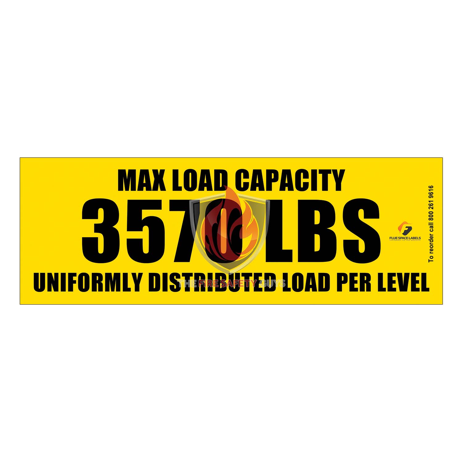 Weight Capacity Labels - The Fire Safety Guys