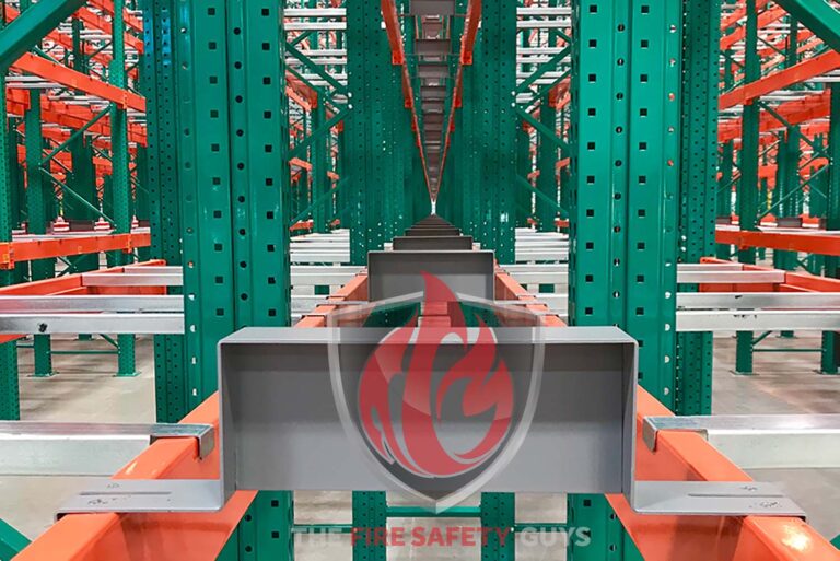 Pallet Back Stops for Pallet Racks longitudinal flue space compliance